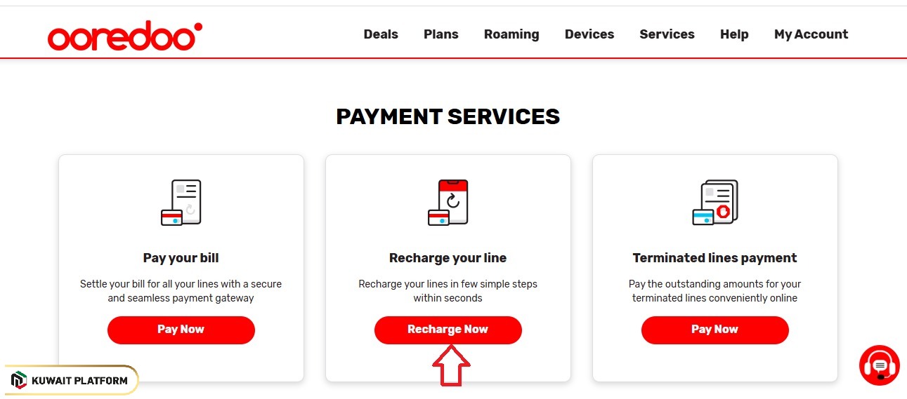 Ooredoo Kuwait Recharge Online 2026: Send Ooredoo Top-up - Kuwait Platform